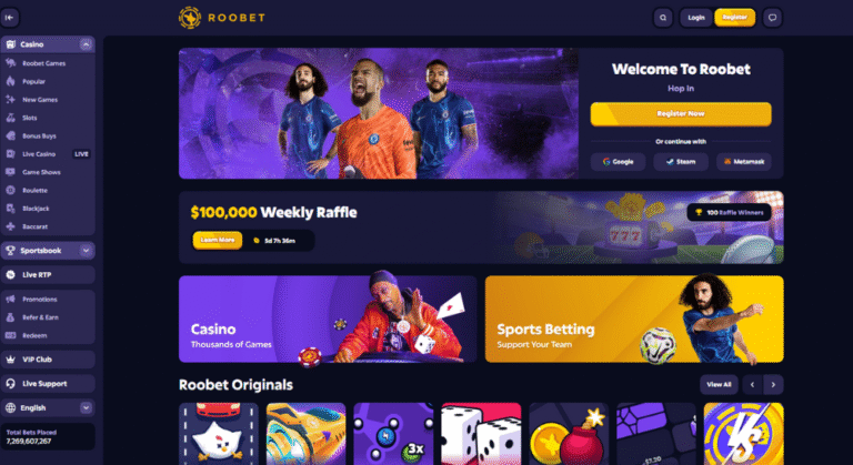 Roobet Casino – The Best Crypto Casino (2025)